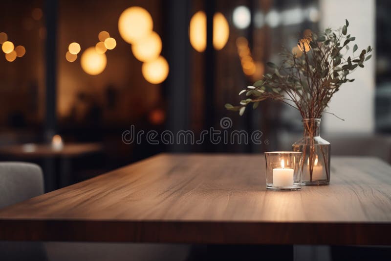 Elegant Minimalist Table Setting in Upscale Restaurant Stock ...