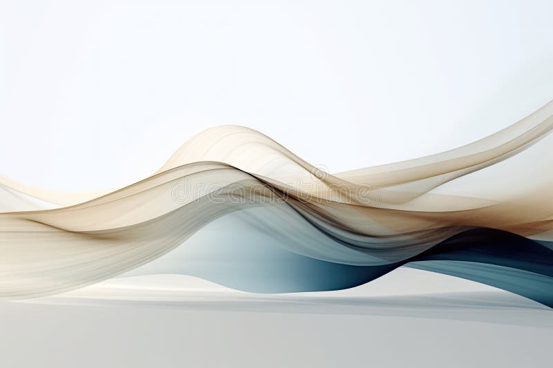 Elegant Minimalistic Background with a Single Flowing Line, Capturing ...