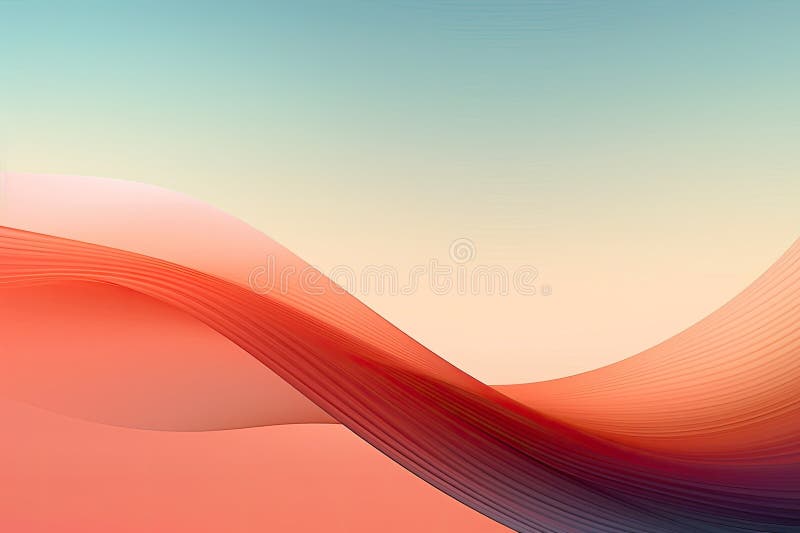 Elegant Minimalistic Background with a Single Wavy Line, Representing ...