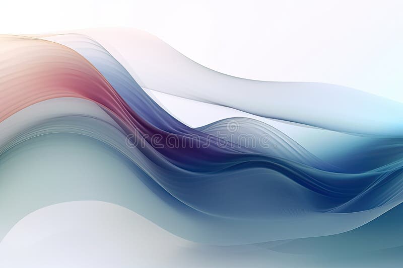 Elegant Minimalistic Background with a Single Wavy Line, Representing ...