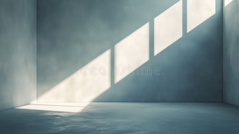 Elegant Minimalistic Interior with Soft Natural Light and Shadows Stock ...