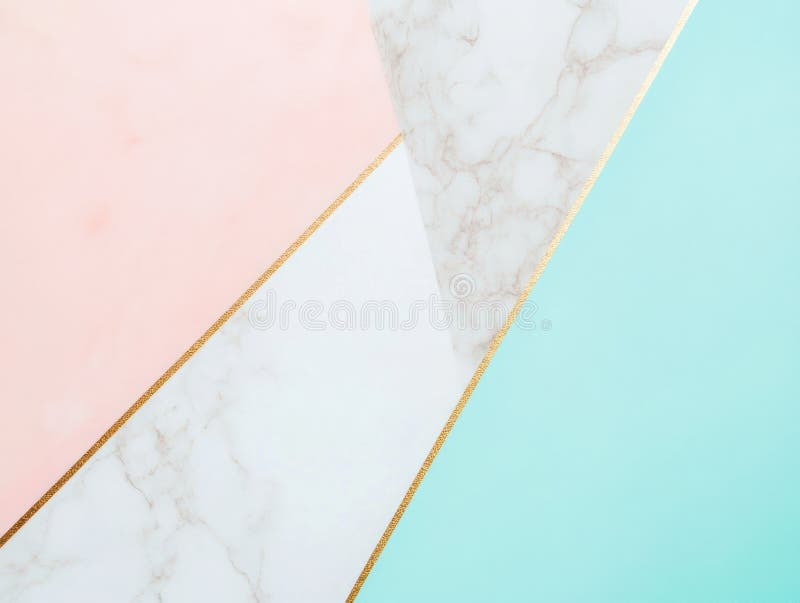 Elegant Minimalistic Pastel Background with Smooth Marble and Gold ...