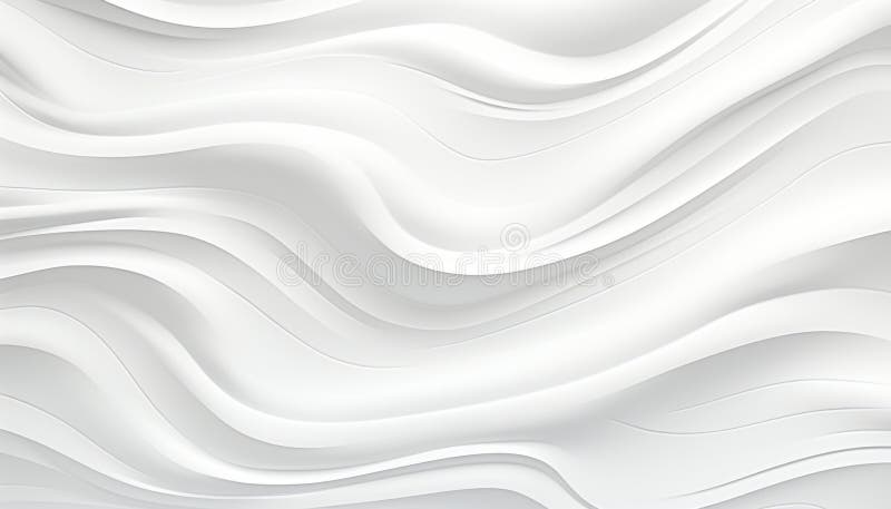 Elegant and Minimalistic White Seamless Wave Texture Pattern Background ...
