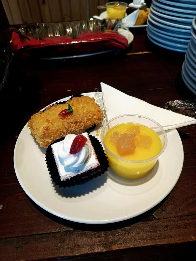 An Elegant Mix of Cakes To Serve To Guests Stock Photo - Image of serve ...