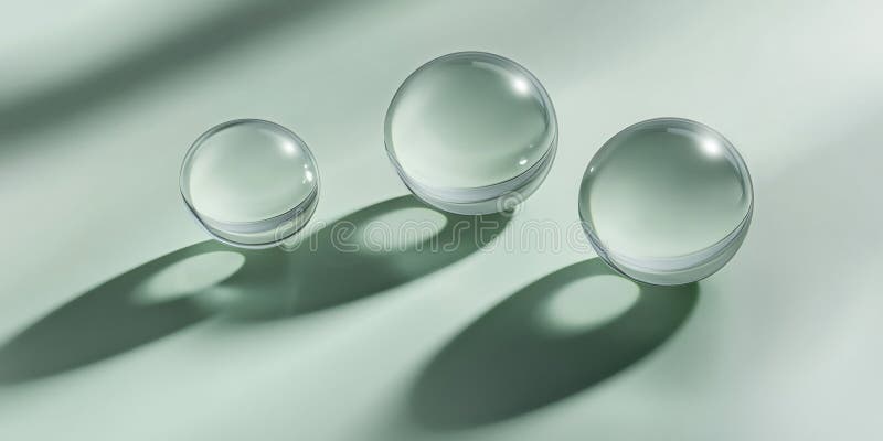 Green Glass Sphere Soft Background Abstract Design Elements Stock ...
