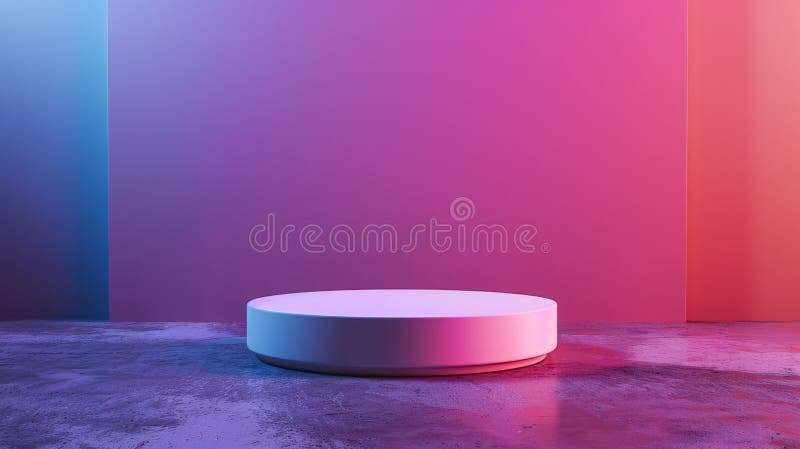 Elegant Mockup Stand Podium Showcasing Product Features Against ...