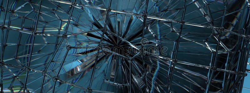 Elegant Modern 3D Rendering Abstract Background of Blue Mesh Fresh ...