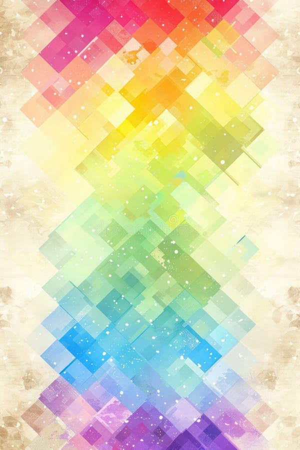 Elegant and Modern Abstract Geometric Overlay in Vibrant Colors and ...
