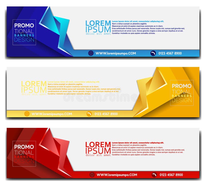 Professional and Modern Banner Backgrounds Stock Vector - Illustration ...