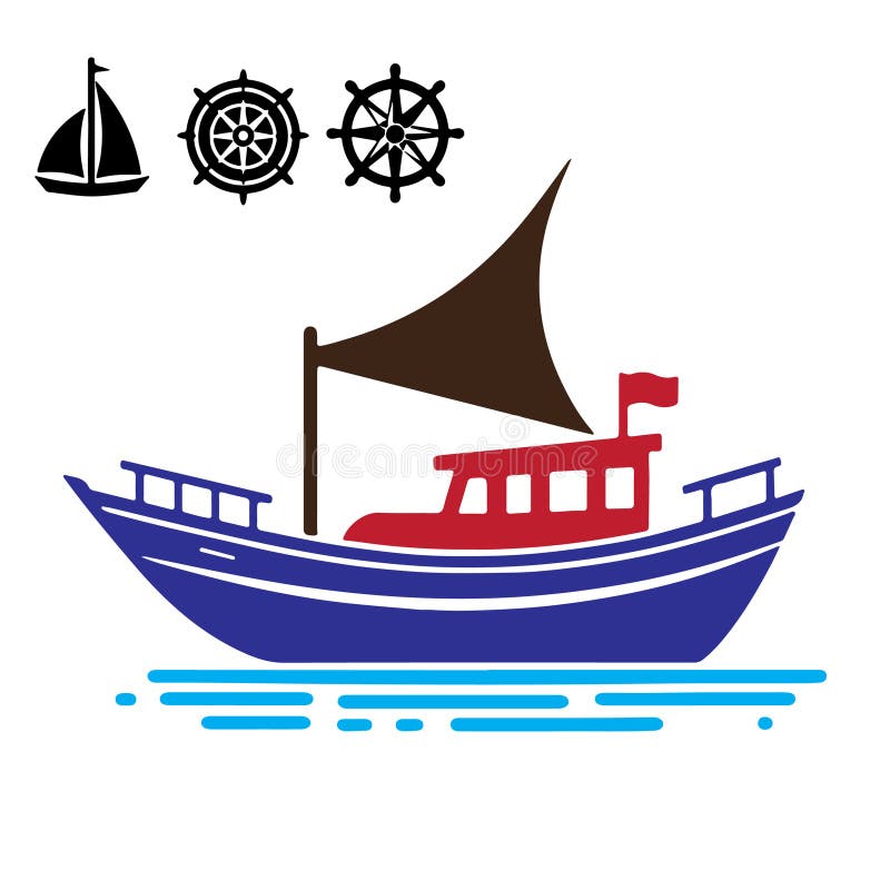 Elegant Modern Boat Design Blueprint High-Resolution Vector Stock ...