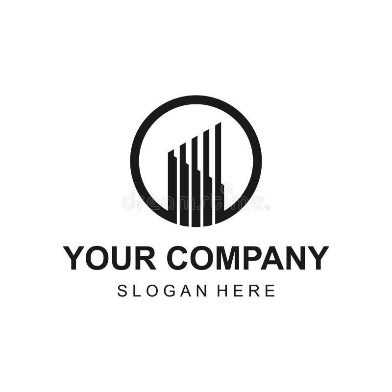 Elegant Modern Building Logo Design Vector Illustration Stock Vector ...