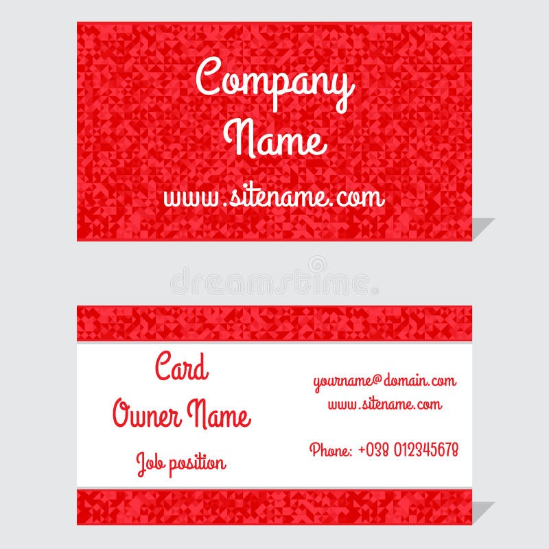 Elegant and Modern Business Card. the Refined Design Stock Vector ...