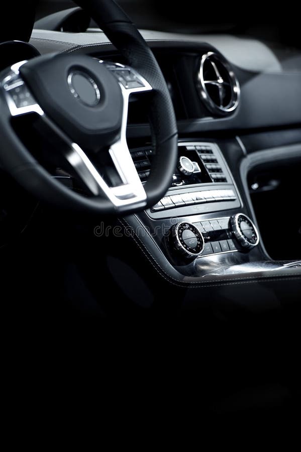 Elegant Modern Car Interior Stock Photo - Image of dash, performance ...