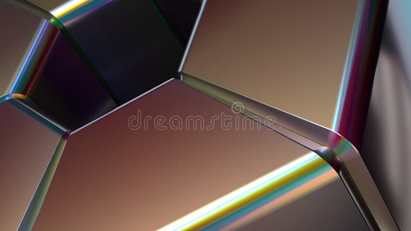 Elegant Modern 3D Rendering Abstract Background of Chrome of Metal ...