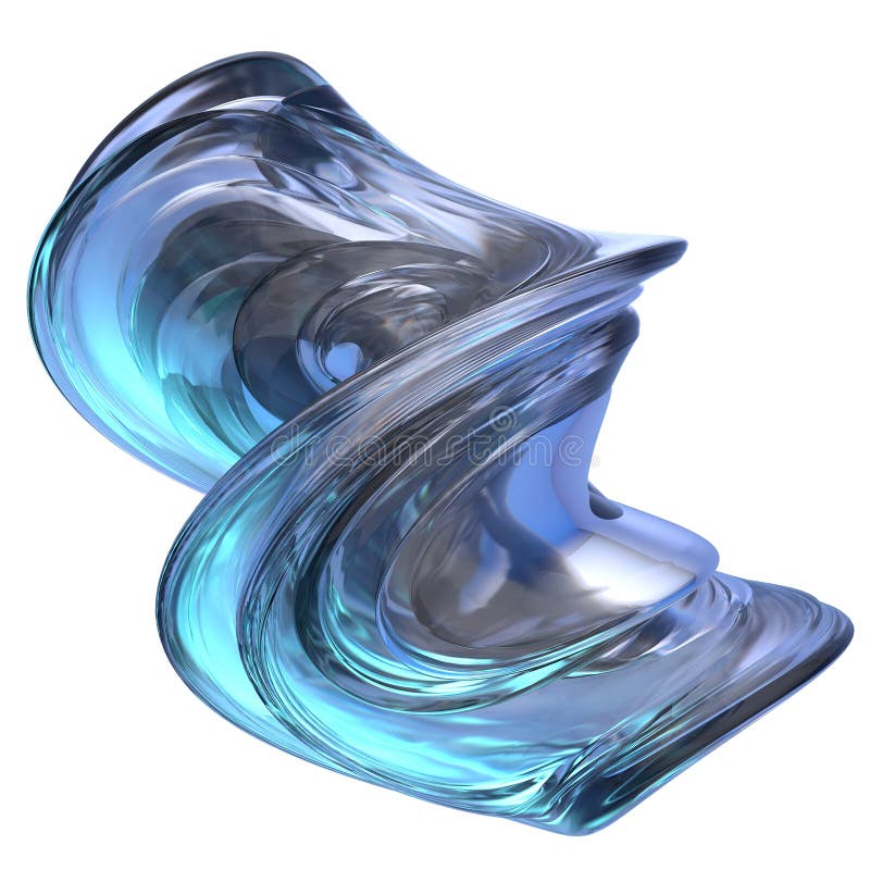 Elegant and Modern 3D Rendering with Crystal Ice Clear Refreshing Cut ...