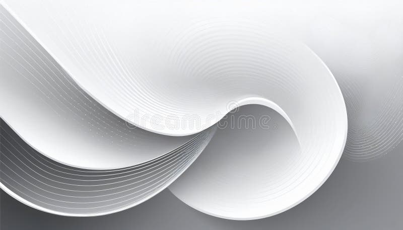 Elegant Modern Design with Abstract White Wave Shape and Flowing Lines ...