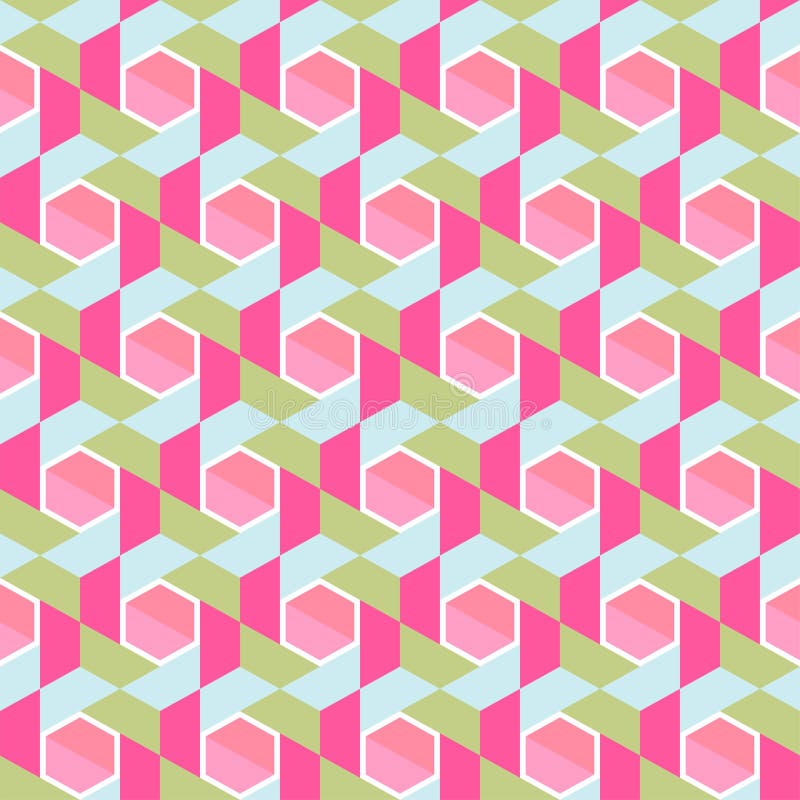 Elegant Modern Hexagon Seamless Vector Geometric Pattern for Printing ...