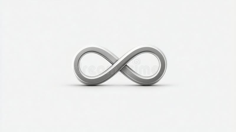 Elegant and Modern Infinity Symbol Icon in Minimalist Design on Light ...