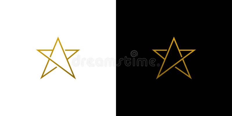 Elegant and Modern Star Logo Abstract Design Stock Vector ...