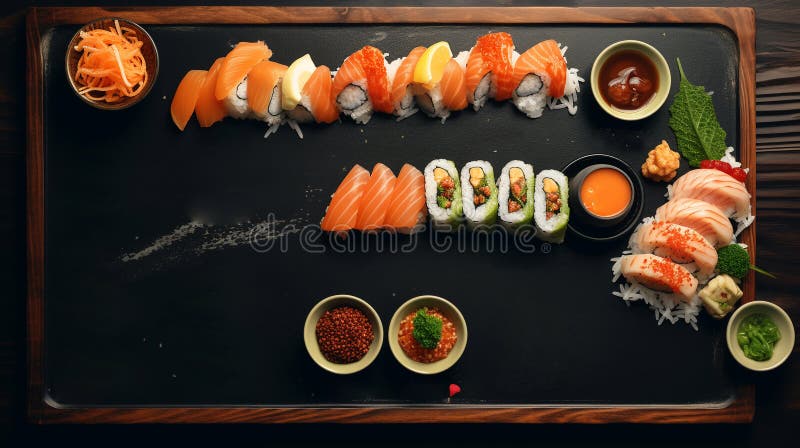 Elegant and Modern Sushi Menu Template with Clean Layout and ...