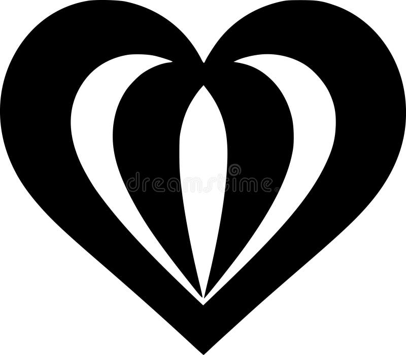 Heart - Minimalist and Flat Logo - Vector Illustration Stock Vector ...