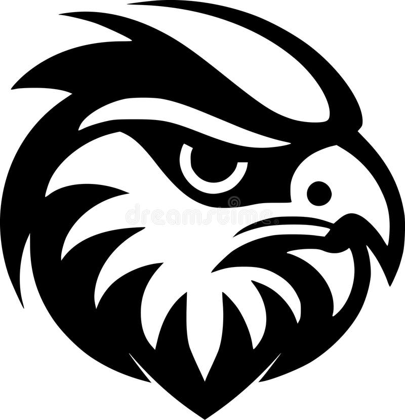 Falcon - Minimalist and Flat Logo - Vector Illustration Stock Vector ...