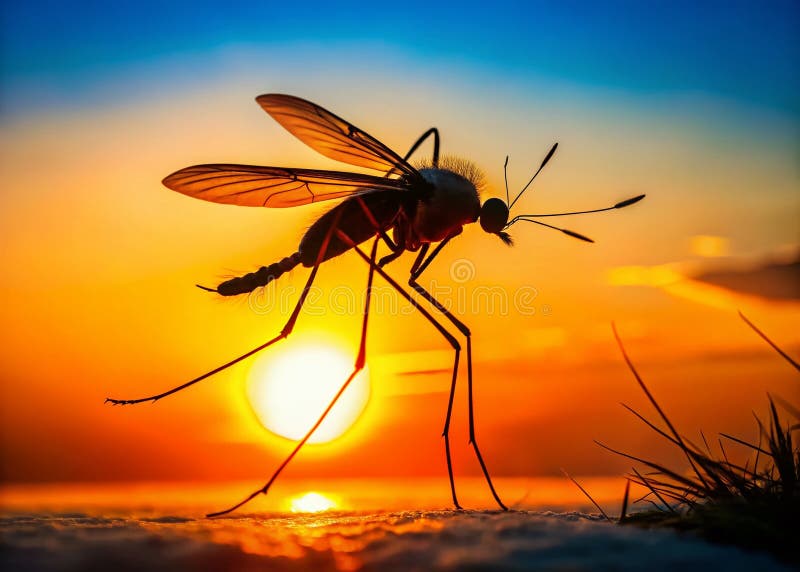 Elegant Mosquito Silhouette Vector Graphic Perfect for Digital and ...