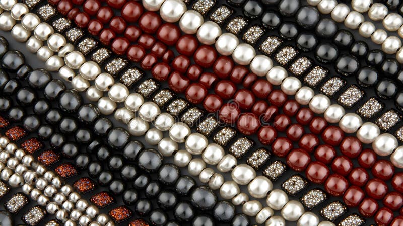 Elegant Multicolored Beaded Strings Background Royalty Free Image Stock ...