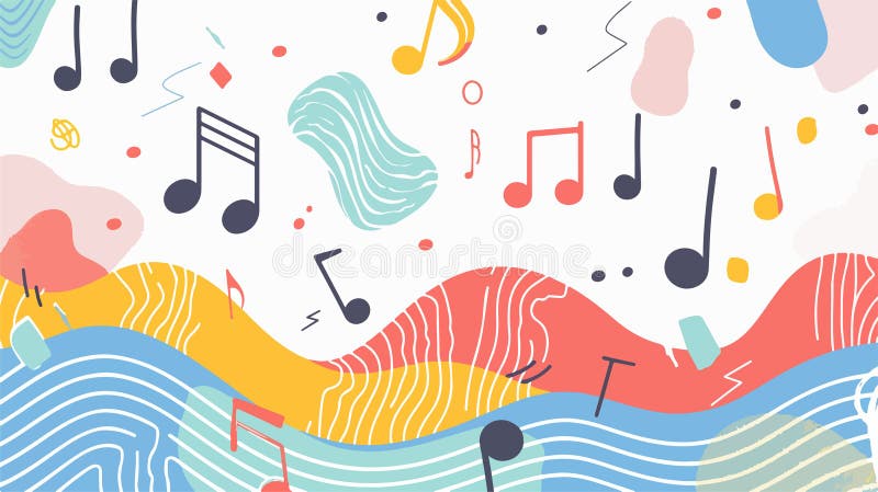 Elegant Musical Note Line Art Vector Illustration for Creative Projects ...