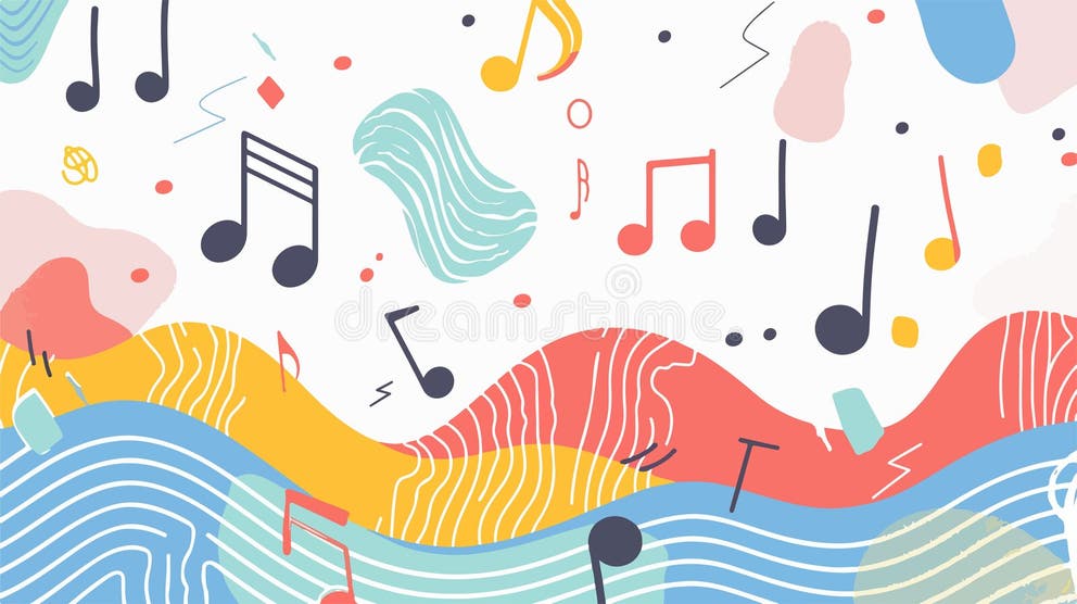 Elegant Musical Note Line Art Vector Illustration for Creative Projects ...