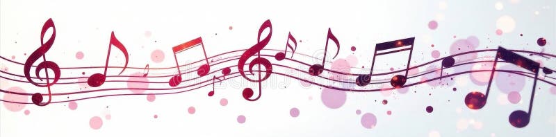Elegant Musical Notes Melody on Clean White Background, Clean, Music ...