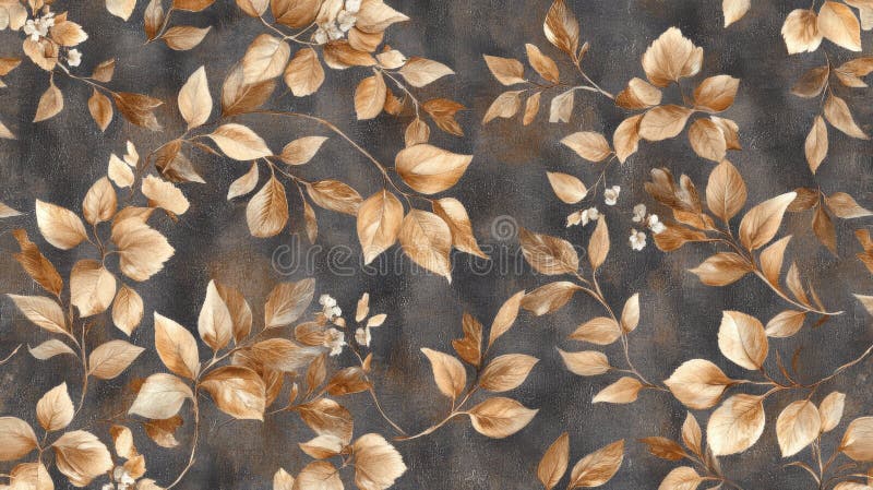 Elegant and Natural, Wallpaper Design Featuring a Repeating Pattern of ...