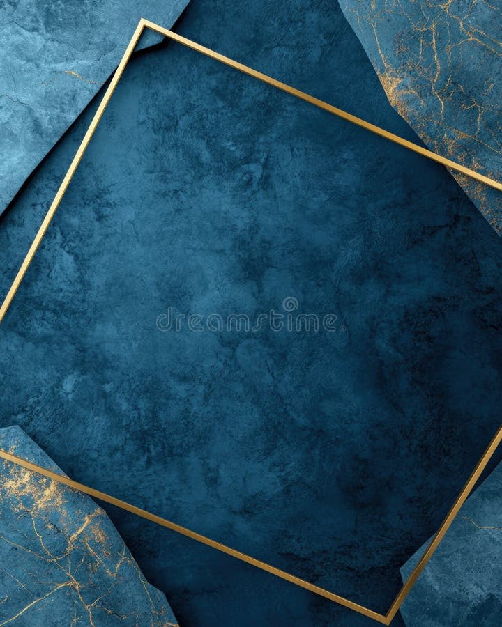 Elegant Navy Blue Background with Gold Accents for Modern Design Stock ...