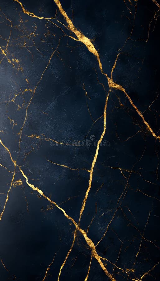 Elegant Navy Blue Marble Texture with Gold Veins Luxury Background ...
