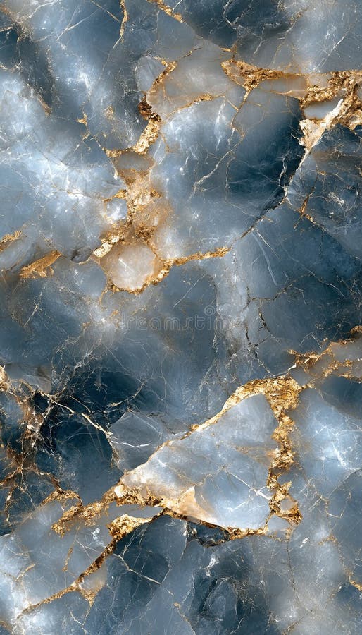 Elegant Navy Blue Marble Texture with Gold Veins, Luxury Background ...