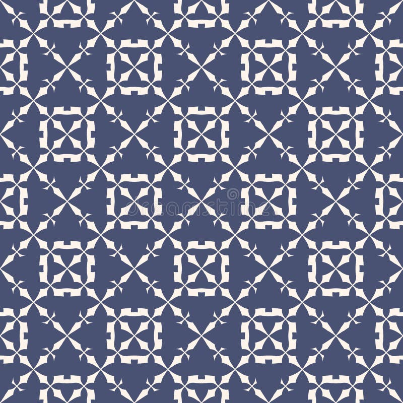 Elegant Blue Geometric Seamless Pattern with Carved Shapes, Tiles ...