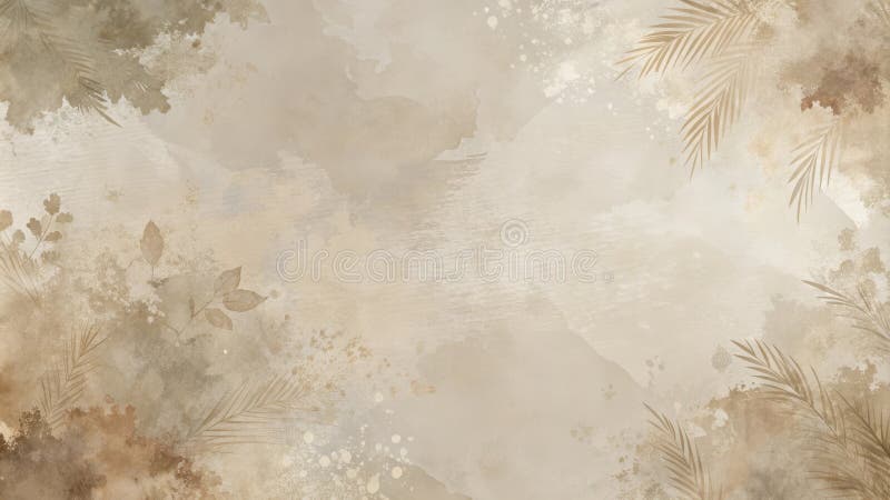 Elegant Neutral Background with Botanical Accents Subtle Hues and ...