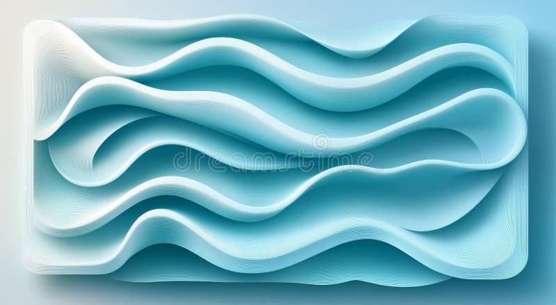 Elegant Neutral Background Featuring a Minimalist 3D Wave Texture with ...