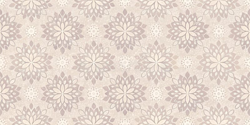 Elegant Neutral Floral Pattern Design for Textiles and Wallpaper ...