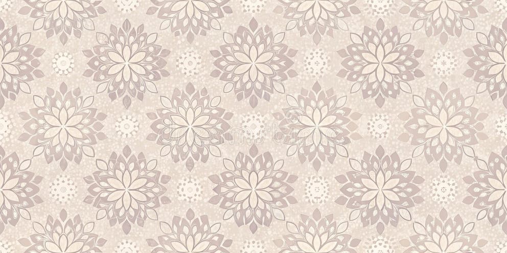 Elegant Neutral Floral Pattern Design for Textiles and Wallpaper ...