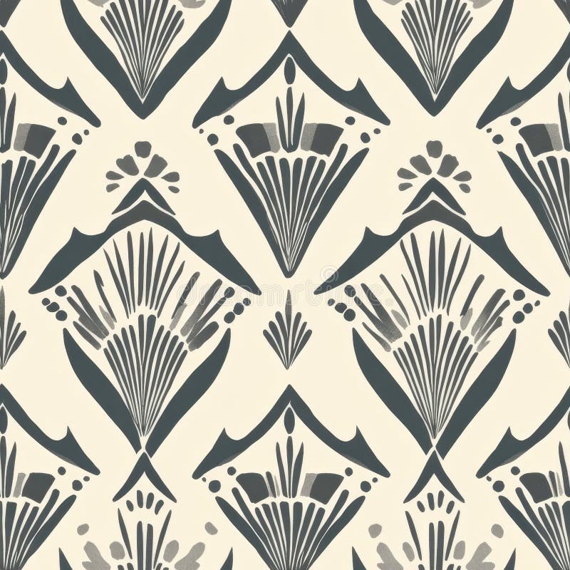 Elegant Neutral Toned Floral Pattern Background for Design Use Stock ...