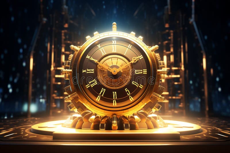 Elegant New Years Countdown Concept with Golden Stock Illustration ...