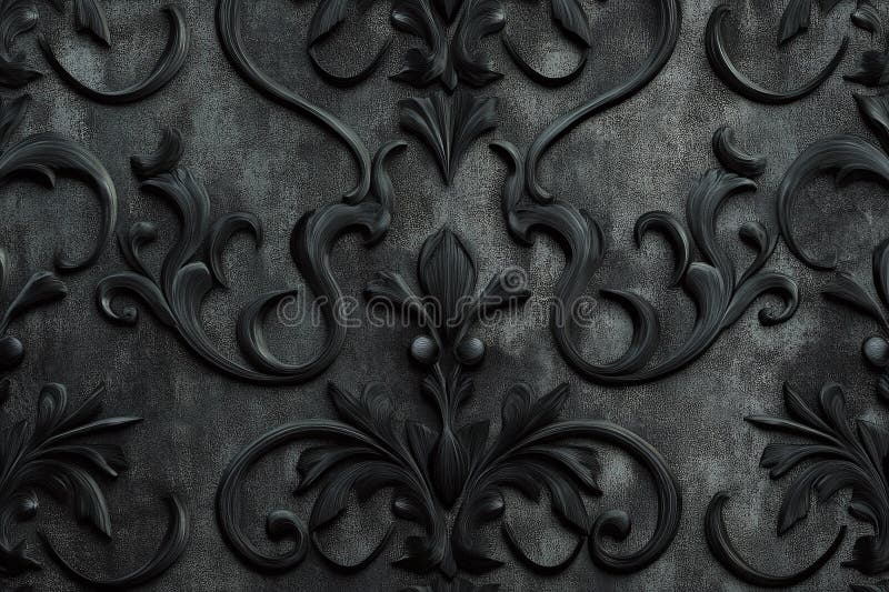 Elegant Noir Pattern Design for Interior Decor and Wallpaper Stock ...
