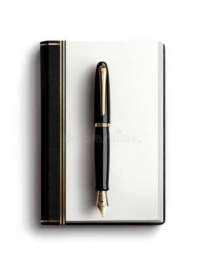 Elegant Notebook with a Classic Pen Perfect for Writing Notes ...