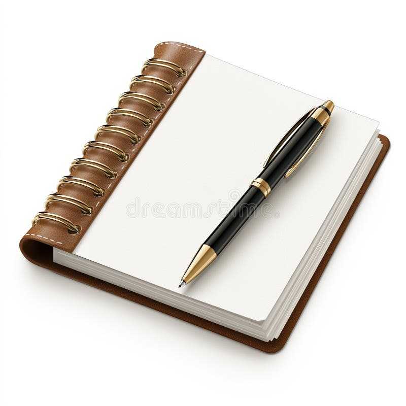 Elegant Notebook with a Pen Perfect for Writing Notes Ideas and ...