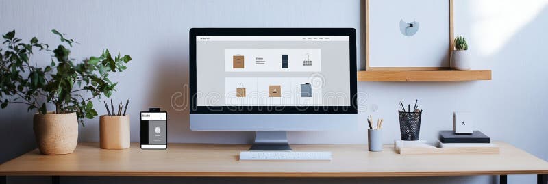 Elegant Online Storefront Interface Showcasing Sleek Design and Product ...