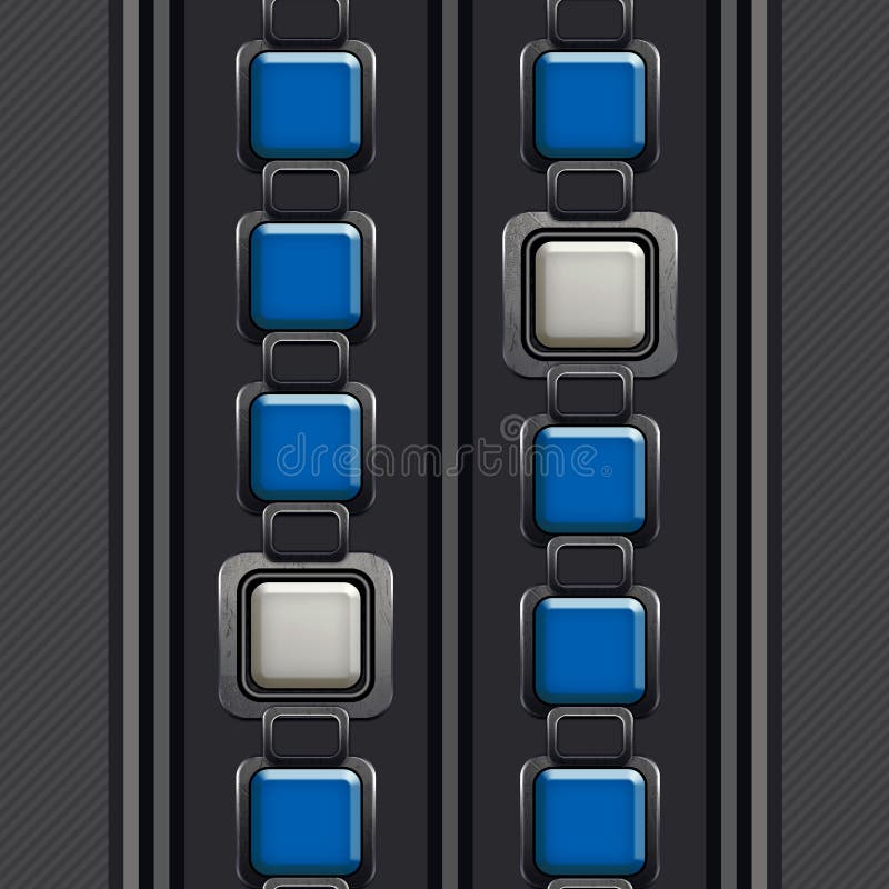 Elegant, Ornamental Pattern, Silver Squares in Blue and White, Striped ...