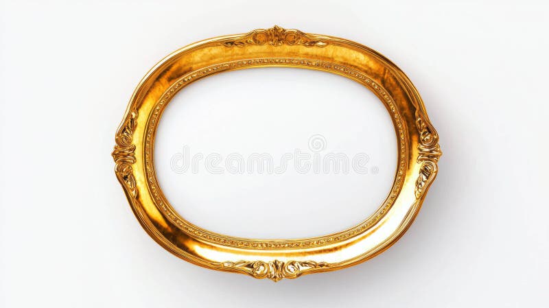 Elegant Ornate Gold Frame for Art Display or Interior Decoration Design ...