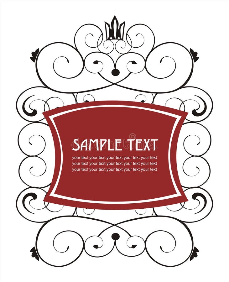Elegant Label Easy To Modify Stock Vector - Illustration of frame ...
