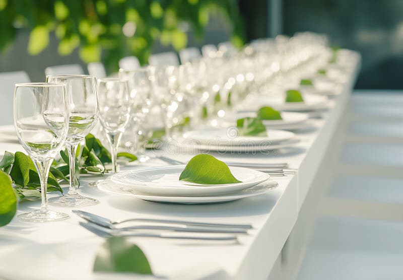 Elegant Outdoor Wedding Reception Table Setting High Quality Image ...